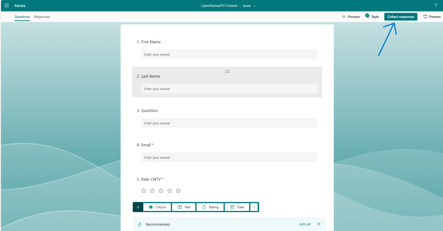 How to add Microsoft Office 365 Form in Wordpress | CyberNomadTV
